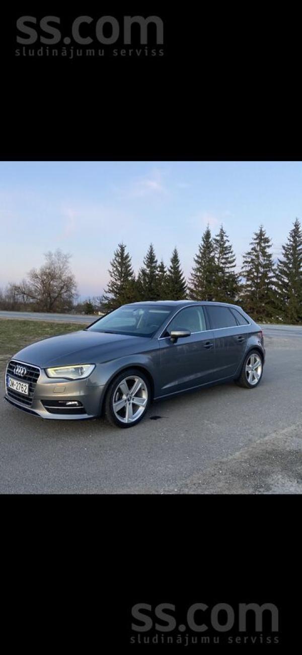 Grey Audi A3 2013 in Jelgava, with an engine capacity of 2.00 L and mileage of 180 thousand km for 11000 €, photo 1 on AUTOMOTO.COM.LV