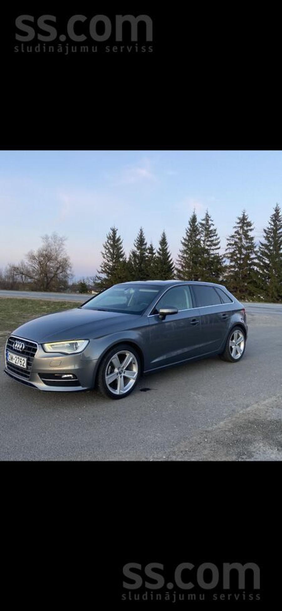 Pelēks Audi A3 2013 Jelgava, ar dzinēja tilpumu 2.00 L un nobraukumu 180 tūkst. km par 11000 €, foto 1 vietnē AUTOMOTO.COM.LV