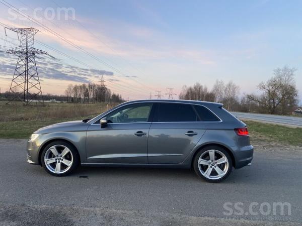 Grey Audi A3 2013 in Jelgava, with an engine capacity of 2.00 L and mileage of 180 thousand km for 11000 €, photo 8 on AUTOMOTO.COM.LV