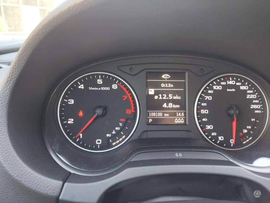 Pelēks Audi A3 2013 Marijampole, ar dzinēja tilpumu 1.40 L un nobraukumu 108 tūkst. km par 8200 €, foto 10 vietnē AUTOMOTO.COM.LV