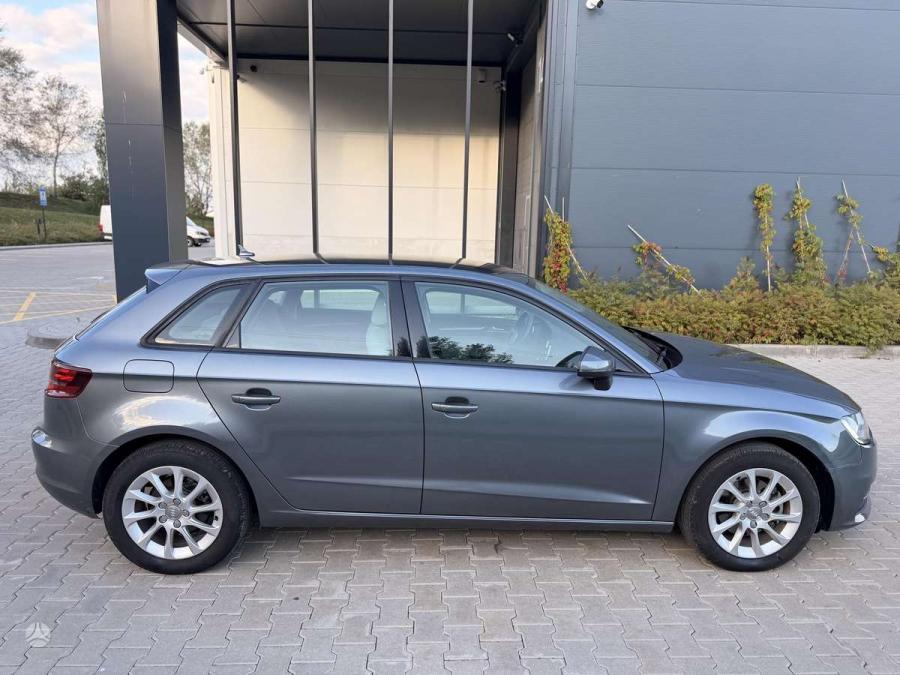Grey Audi A3 2013 in Vilnius, with an engine capacity of 1.60 L and mileage of 98 thousand km for 8950 €, photo 8 on AUTOMOTO.COM.LV