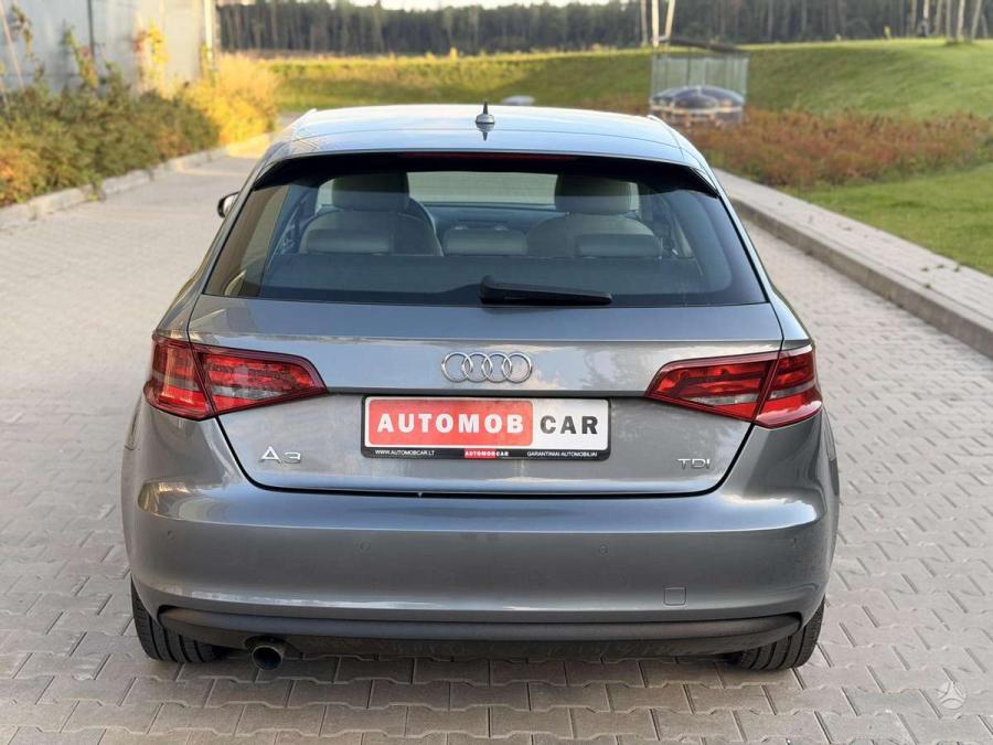 Grey Audi A3 2013 in Vilnius, with an engine capacity of 1.60 L and mileage of 98 thousand km for 8950 €, photo 9 on AUTOMOTO.COM.LV