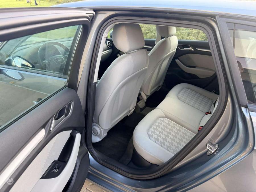Grey Audi A3 2013 in Vilnius, with an engine capacity of 1.60 L and mileage of 98 thousand km for 8950 €, photo 20 on AUTOMOTO.COM.LV