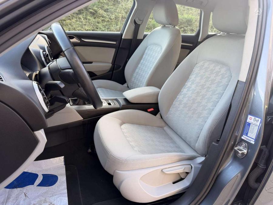 Grey Audi A3 2013 in Vilnius, with an engine capacity of 1.60 L and mileage of 98 thousand km for 8950 €, photo 22 on AUTOMOTO.COM.LV
