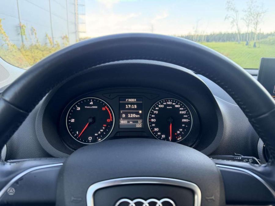 Grey Audi A3 2013 in Vilnius, with an engine capacity of 1.60 L and mileage of 98 thousand km for 8950 €, photo 37 on AUTOMOTO.COM.LV