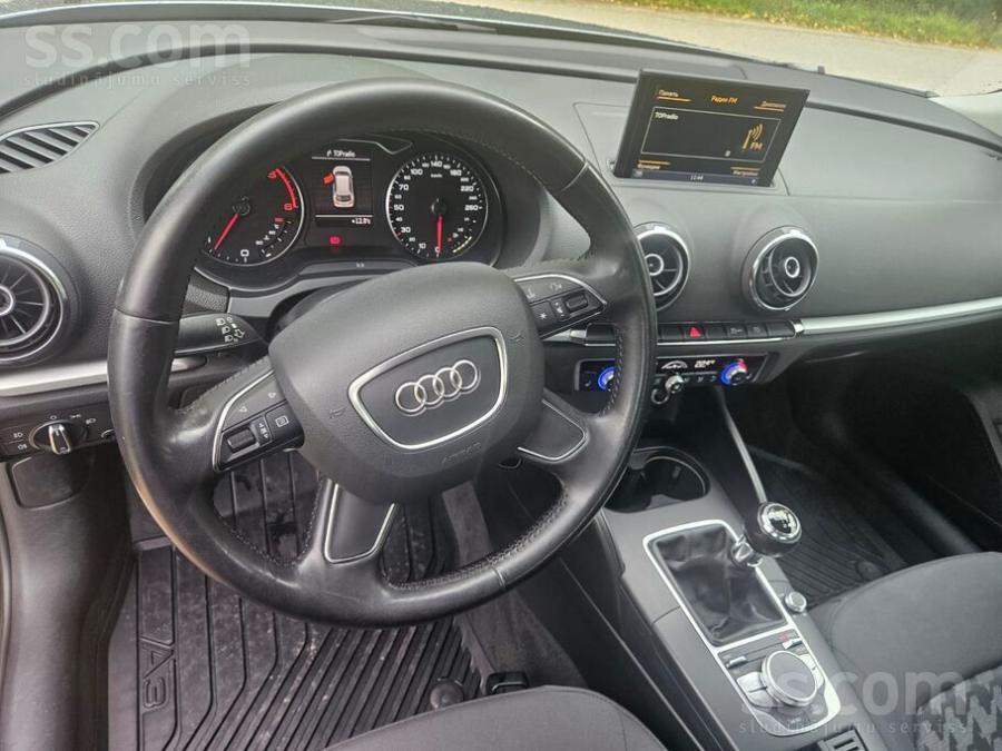Grey Audi A3 2013 in Riga, with an engine capacity of 1.60 L and mileage of 354 thousand km for 6500 €, photo 11 on AUTOMOTO.COM.LV