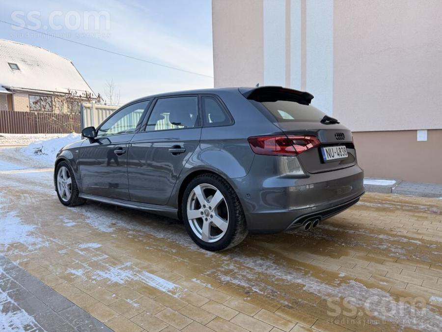 Pelēks Audi A3 2014 Daugavpils, ar dzinēja tilpumu 2.00 L un nobraukumu 180 tūkst. km par 12900 €, foto 2 vietnē AUTOMOTO.COM.LV