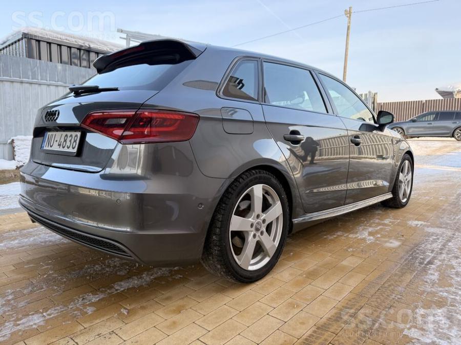 Pelēks Audi A3 2014 Daugavpils, ar dzinēja tilpumu 2.00 L un nobraukumu 180 tūkst. km par 12900 €, foto 3 vietnē AUTOMOTO.COM.LV