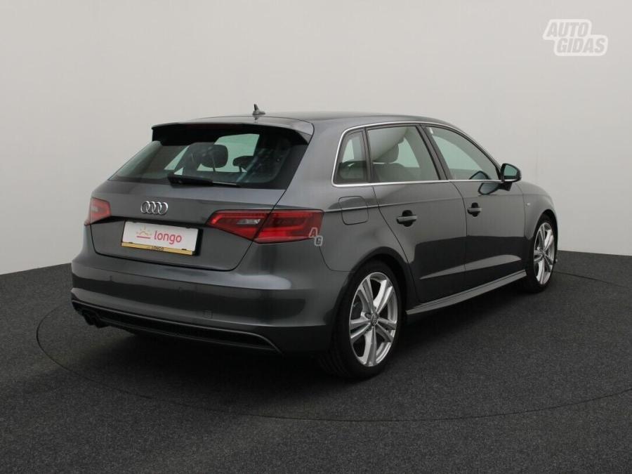Grey Audi A3 2014 in Vilnius, with an engine capacity of 1.40 L and mileage of 238 thousand km for 9899 €, photo 8 on AUTOMOTO.COM.LV