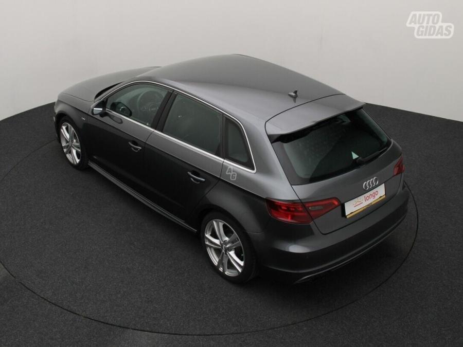 Grey Audi A3 2014 in Vilnius, with an engine capacity of 1.40 L and mileage of 238 thousand km for 9899 €, photo 12 on AUTOMOTO.COM.LV
