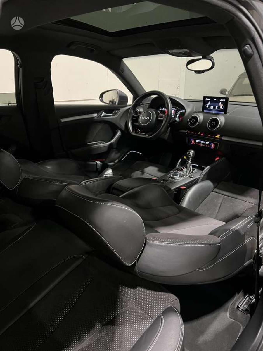 Grey Audi A3 2014 in Klaipeda, with an engine capacity of 1.39 L and mileage of 255 thousand km for 8999 €, photo 17 on AUTOMOTO.COM.LV