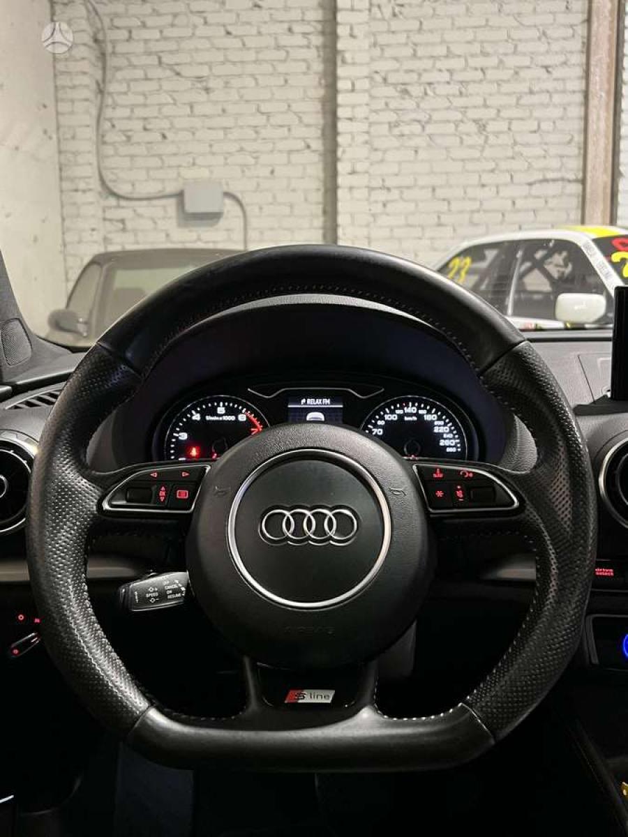 Grey Audi A3 2014 in Klaipeda, with an engine capacity of 1.39 L and mileage of 255 thousand km for 8999 €, photo 19 on AUTOMOTO.COM.LV