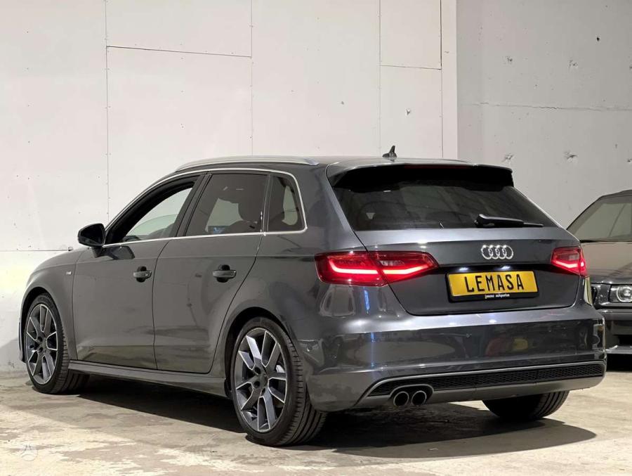 Grey Audi A3 2014 in Klaipeda, with an engine capacity of 1.39 L and mileage of 255 thousand km for 8999 €, photo 31 on AUTOMOTO.COM.LV