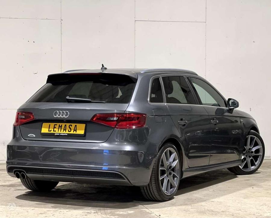 Grey Audi A3 2014 in Klaipeda, with an engine capacity of 1.39 L and mileage of 255 thousand km for 8999 €, photo 36 on AUTOMOTO.COM.LV