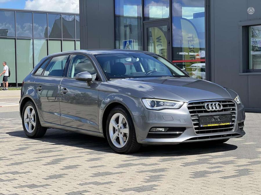 Grey Audi A3 2014 in Siauliai, with an engine capacity of 1.60 L and mileage of 219 thousand km for 9200 €, photo 1 on AUTOMOTO.COM.LV