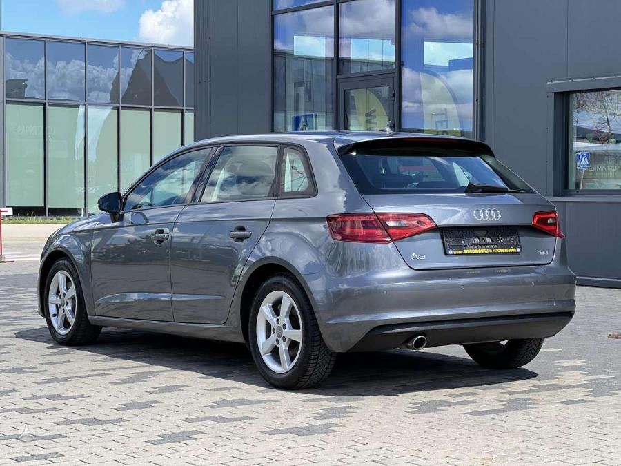 Grey Audi A3 2014 in Siauliai, with an engine capacity of 1.60 L and mileage of 219 thousand km for 9200 €, photo 9 on AUTOMOTO.COM.LV