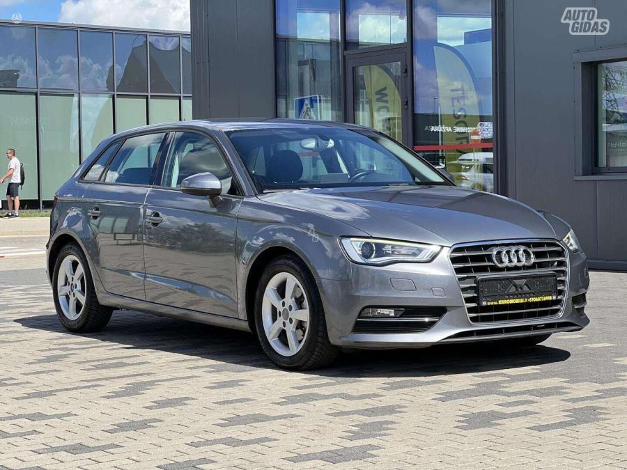 Grey Audi A3 2014 in Siauliai, with an engine capacity of 1.60 L and mileage of 219 thousand km for 9200 €, photo 1 on AUTOMOTO.COM.LV
