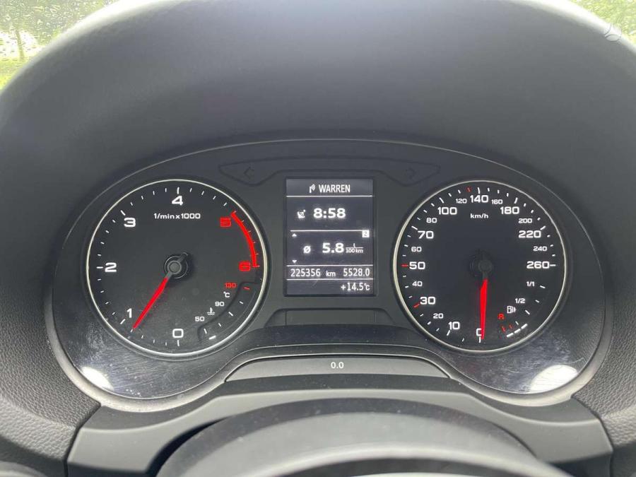 Pelēks Audi A3 2014 Panevēža, ar dzinēja tilpumu 1.60 L un nobraukumu 224 tūkst. km par 6700 €, foto 15 vietnē AUTOMOTO.COM.LV