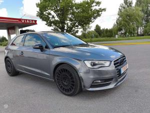 Grey Audi A3 2014 in Panevezys, with an engine capacity of 1.97 L and mileage of 221 thousand km for 5100 €, photo  on AUTOMOTO.COM.LV