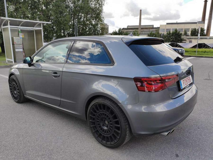 Grey Audi A3 2014 in Panevezys, with an engine capacity of 1.97 L and mileage of 221 thousand km for 5100 €, photo 7 on AUTOMOTO.COM.LV