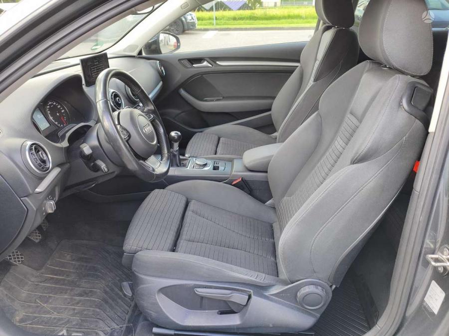 Grey Audi A3 2014 in Panevezys, with an engine capacity of 1.97 L and mileage of 221 thousand km for 5100 €, photo 9 on AUTOMOTO.COM.LV
