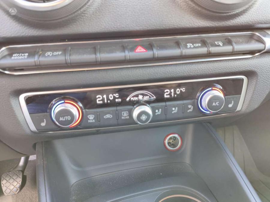 Grey Audi A3 2014 in Panevezys, with an engine capacity of 1.97 L and mileage of 221 thousand km for 5100 €, photo 13 on AUTOMOTO.COM.LV