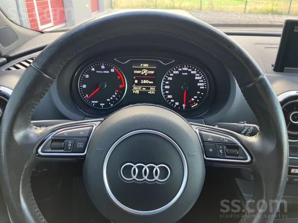 Grey Audi A3 2015 in Talsi, with an engine capacity of 1.40 L and mileage of 204 thousand km for 10999 €, photo 11 on AUTOMOTO.COM.LV