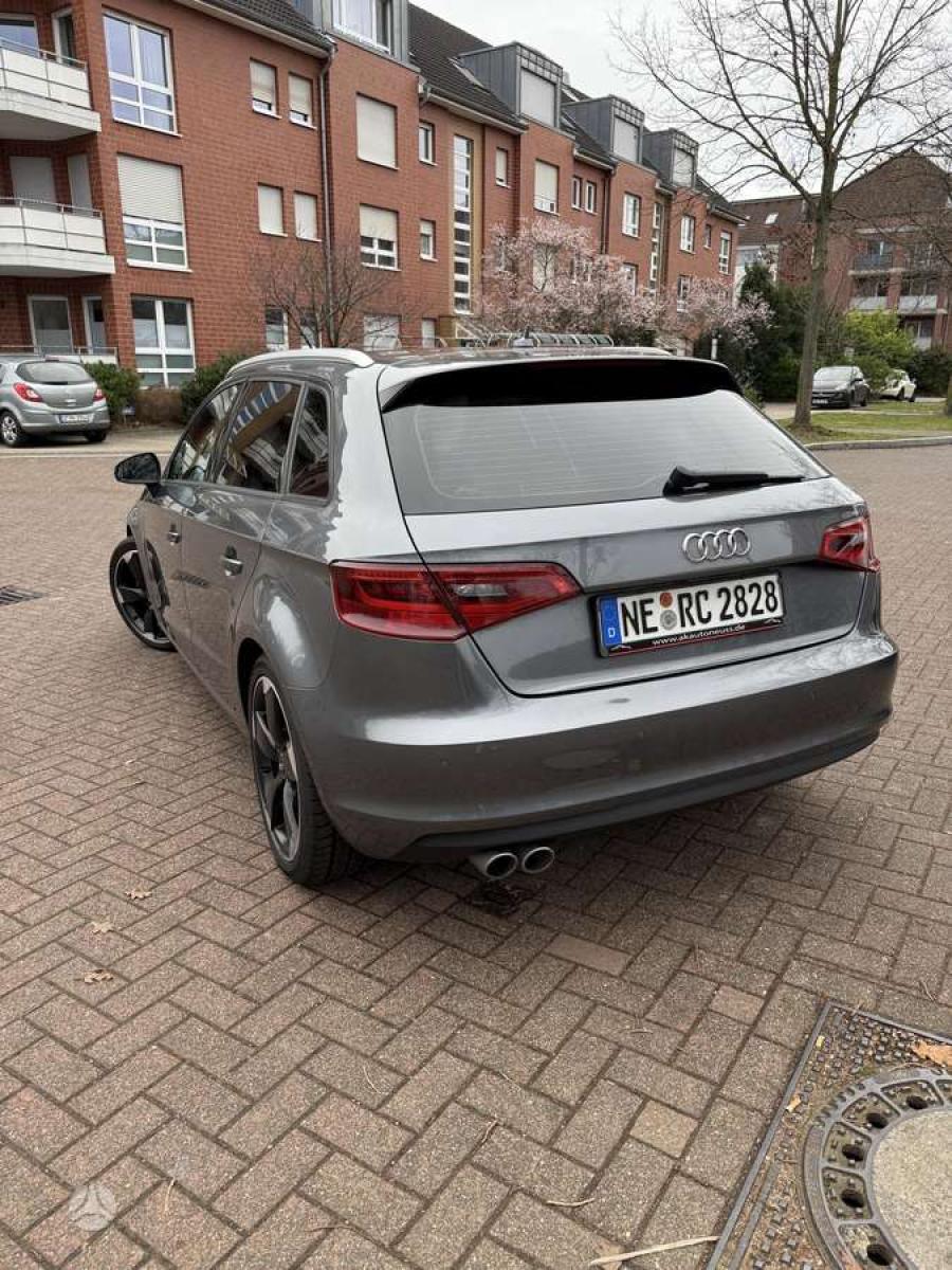 Grey Audi A3 2015 in Kaunas, with an engine capacity of 1.97 L and mileage of 231 thousand km for 8900 €, photo 5 on AUTOMOTO.COM.LV