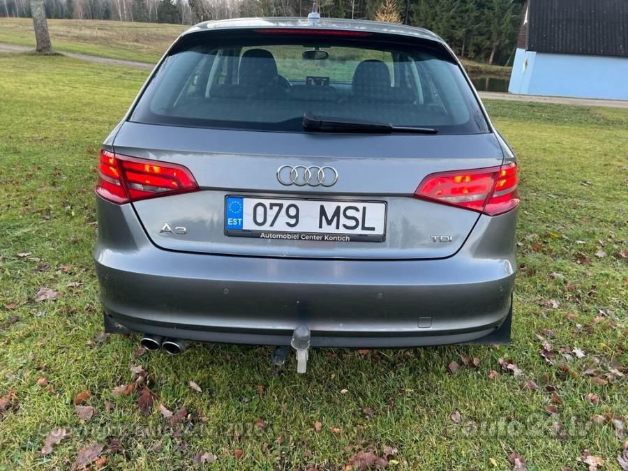 Grey Audi A3 2015 in Tallinn, with an engine capacity of 2.00 L and mileage of 224 thousand km for 9500 €, photo 2 on AUTOMOTO.COM.LV