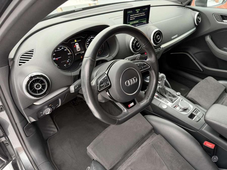 Grey Audi A3 2015 in Kaunas, with an engine capacity of 1.40 L and mileage of 290 thousand km for 7900 €, photo 17 on AUTOMOTO.COM.LV