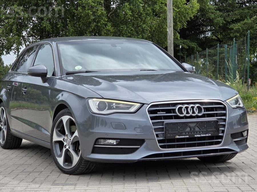 Grey Audi A3 2015 in Kuldiga, with an engine capacity of 2.00 L and mileage of 251 thousand km for 10990 €, photo 4 on AUTOMOTO.COM.LV