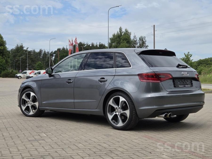 Grey Audi A3 2015 in Kuldiga, with an engine capacity of 2.00 L and mileage of 251 thousand km for 10990 €, photo 5 on AUTOMOTO.COM.LV