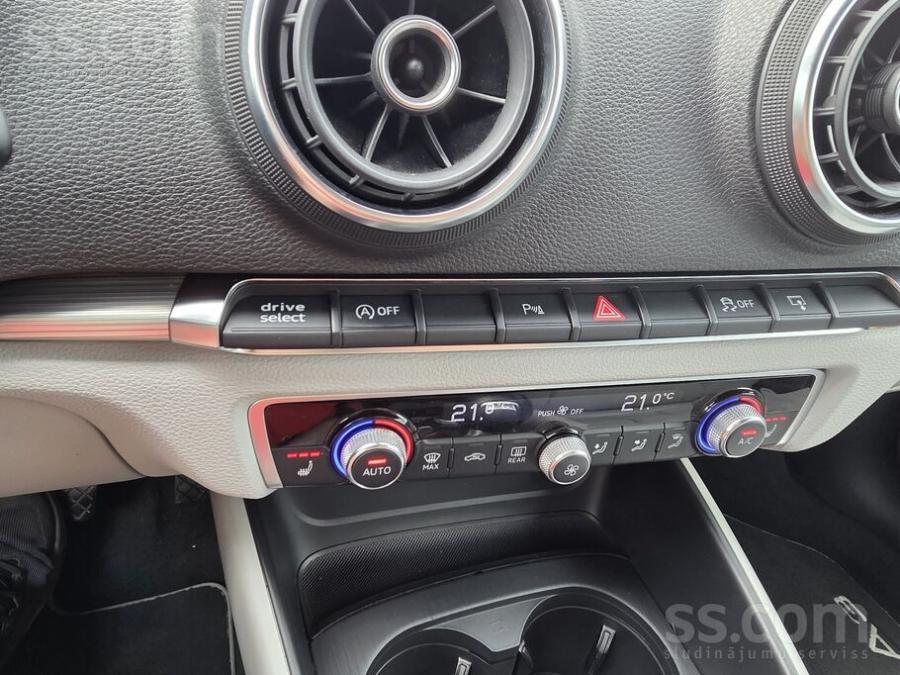Grey Audi A3 2015 in Kuldiga, with an engine capacity of 2.00 L and mileage of 251 thousand km for 10990 €, photo 11 on AUTOMOTO.COM.LV