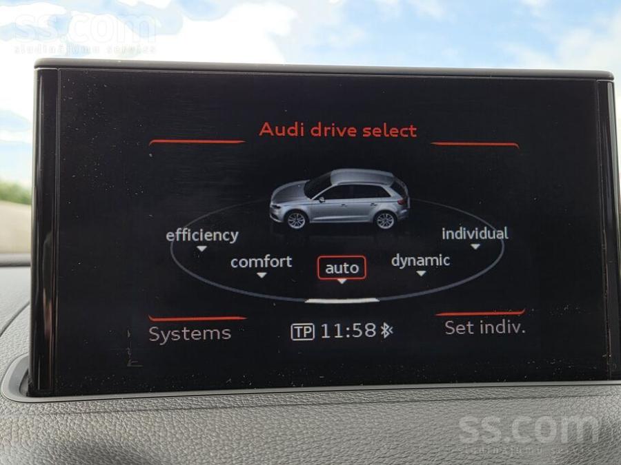 Grey Audi A3 2015 in Kuldiga, with an engine capacity of 2.00 L and mileage of 251 thousand km for 10990 €, photo 20 on AUTOMOTO.COM.LV