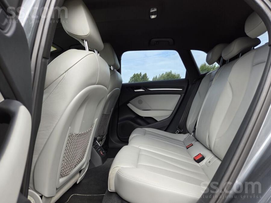 Grey Audi A3 2015 in Kuldiga, with an engine capacity of 2.00 L and mileage of 251 thousand km for 10990 €, photo 23 on AUTOMOTO.COM.LV