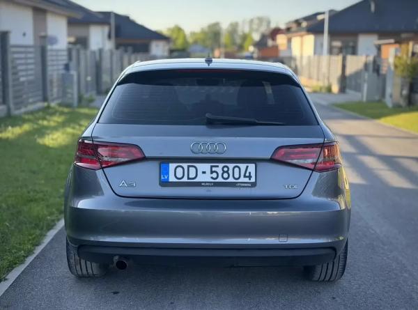 Pelēks Audi A3 2015 Jelgava, ar dzinēja tilpumu 1.60 L un nobraukumu 267 tūkst. km par 7990 €, foto 6 vietnē AUTOMOTO.COM.LV