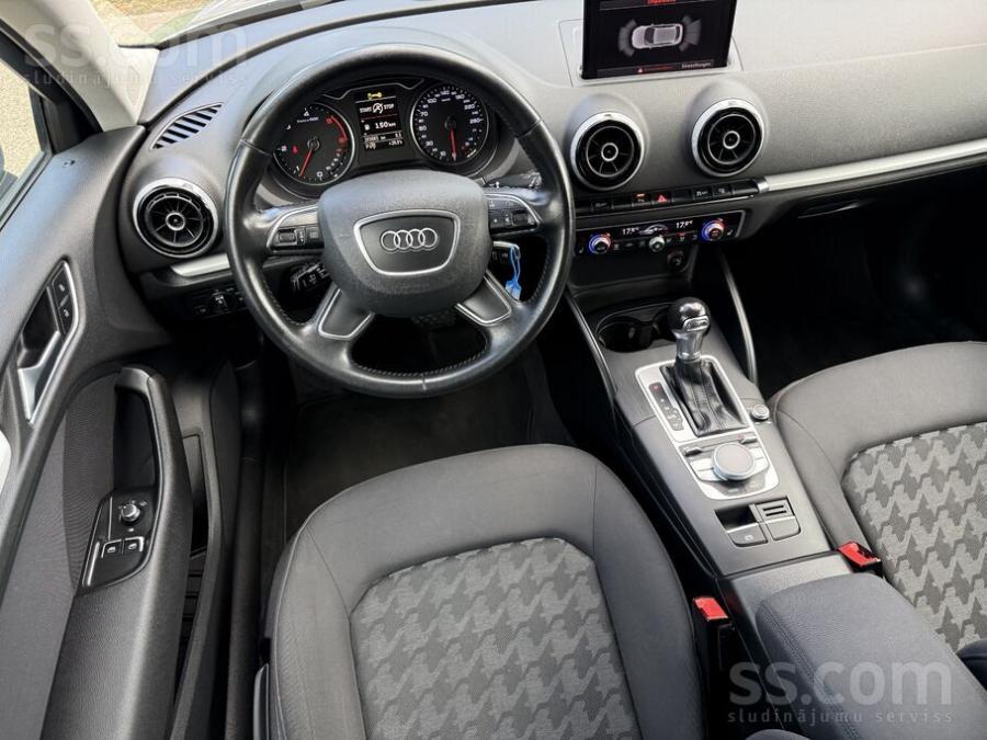 Grey Audi A3 2015 in Ogre, with an engine capacity of 1.60 L and mileage of 204 thousand km for 8499 €, photo 11 on AUTOMOTO.COM.LV
