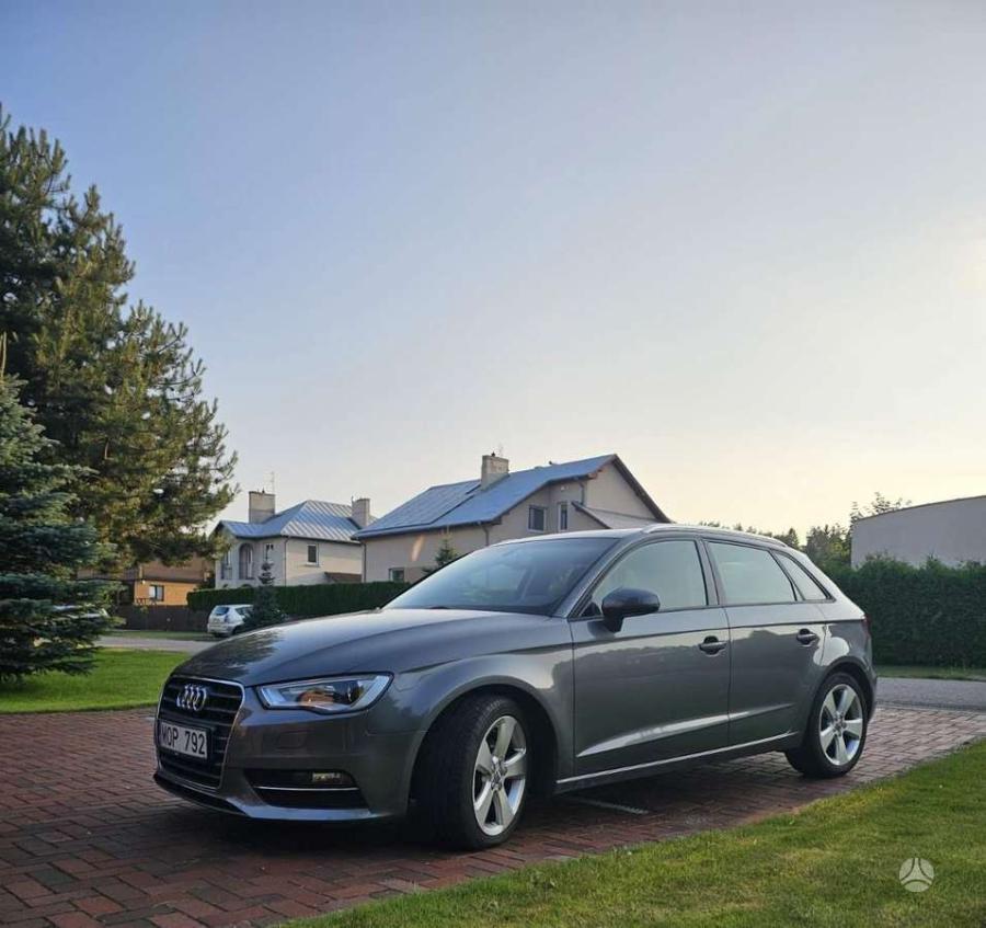 Pelēks Audi A3 2015 Viļņa, ar dzinēja tilpumu 1.97 L un nobraukumu 56 tūkst. km par 12300 €, foto 3 vietnē AUTOMOTO.COM.LV