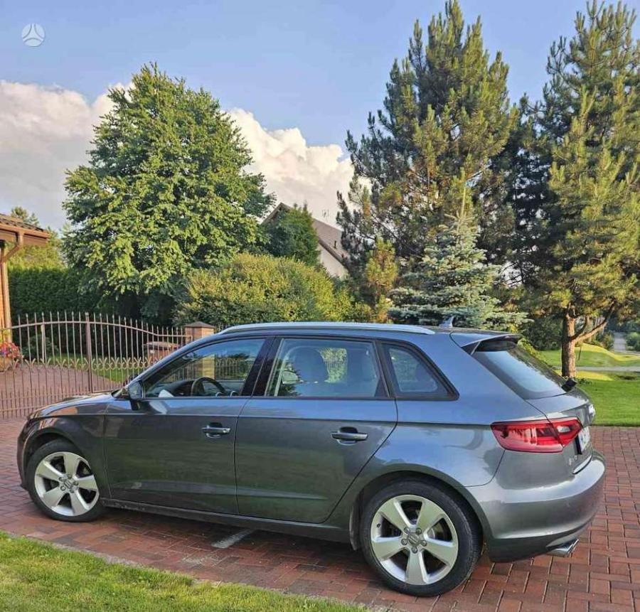 Pelēks Audi A3 2015 Viļņa, ar dzinēja tilpumu 1.97 L un nobraukumu 56 tūkst. km par 12300 €, foto 5 vietnē AUTOMOTO.COM.LV