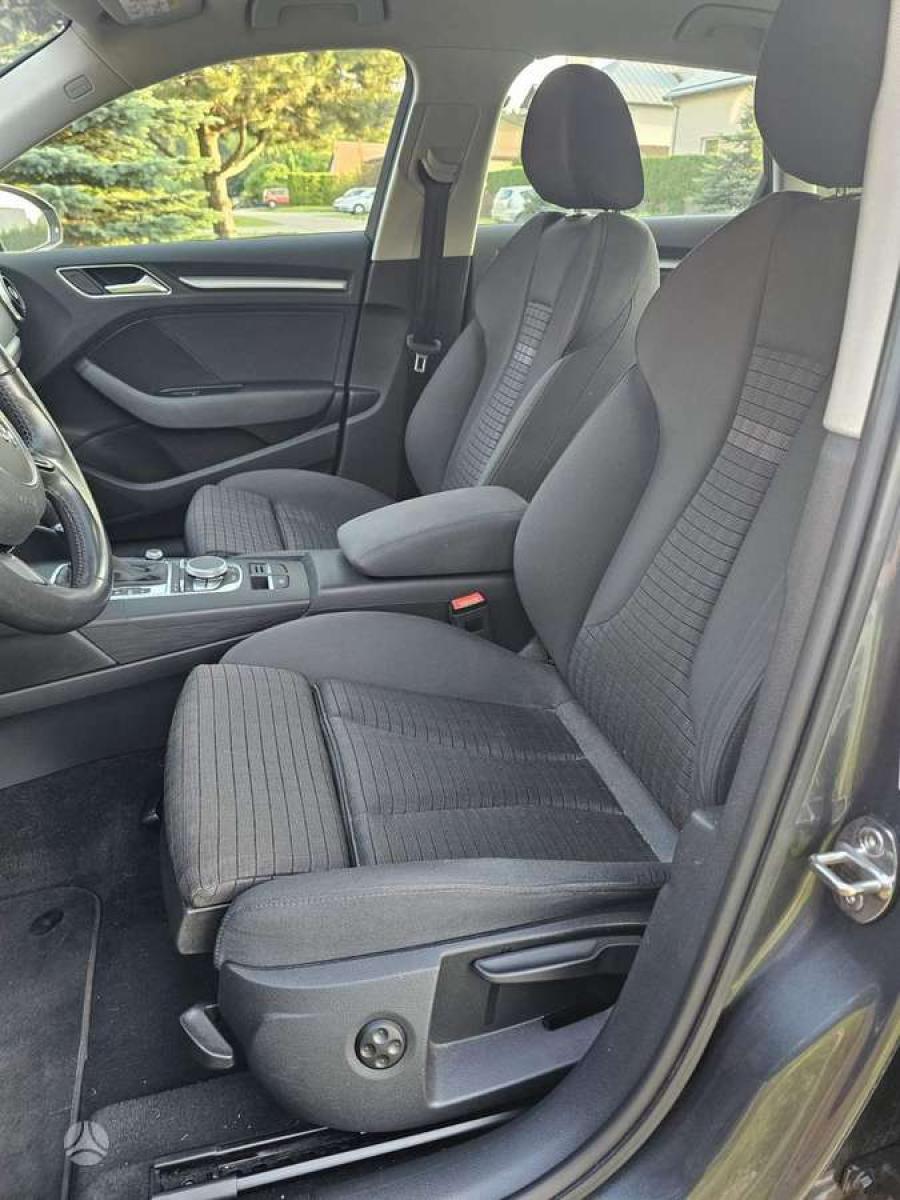 Pelēks Audi A3 2015 Viļņa, ar dzinēja tilpumu 1.97 L un nobraukumu 56 tūkst. km par 12300 €, foto 6 vietnē AUTOMOTO.COM.LV