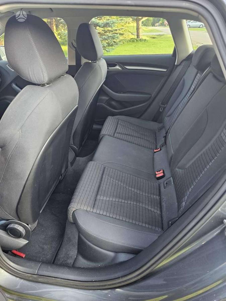 Pelēks Audi A3 2015 Viļņa, ar dzinēja tilpumu 1.97 L un nobraukumu 56 tūkst. km par 12300 €, foto 7 vietnē AUTOMOTO.COM.LV