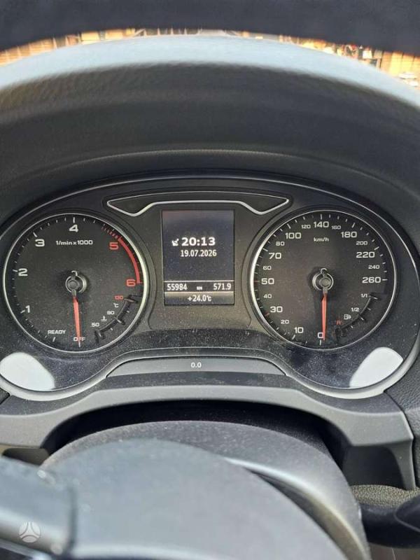 Pelēks Audi A3 2015 Viļņa, ar dzinēja tilpumu 1.97 L un nobraukumu 56 tūkst. km par 12300 €, foto 8 vietnē AUTOMOTO.COM.LV