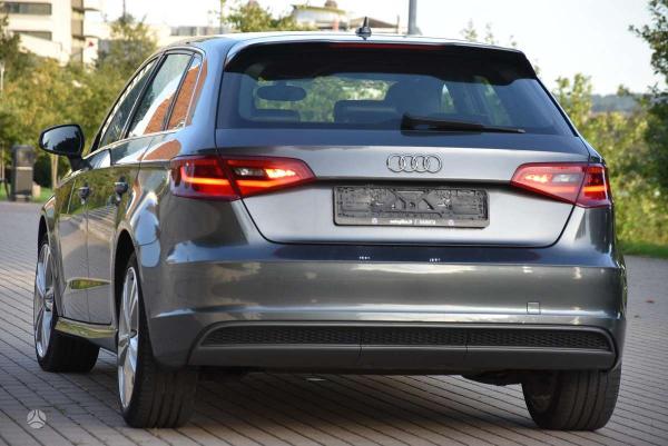 Pelēks Audi A3 2015 Viļņa, ar dzinēja tilpumu 1.40 L un nobraukumu 229 tūkst. km par 8800 €, foto 5 vietnē AUTOMOTO.COM.LV