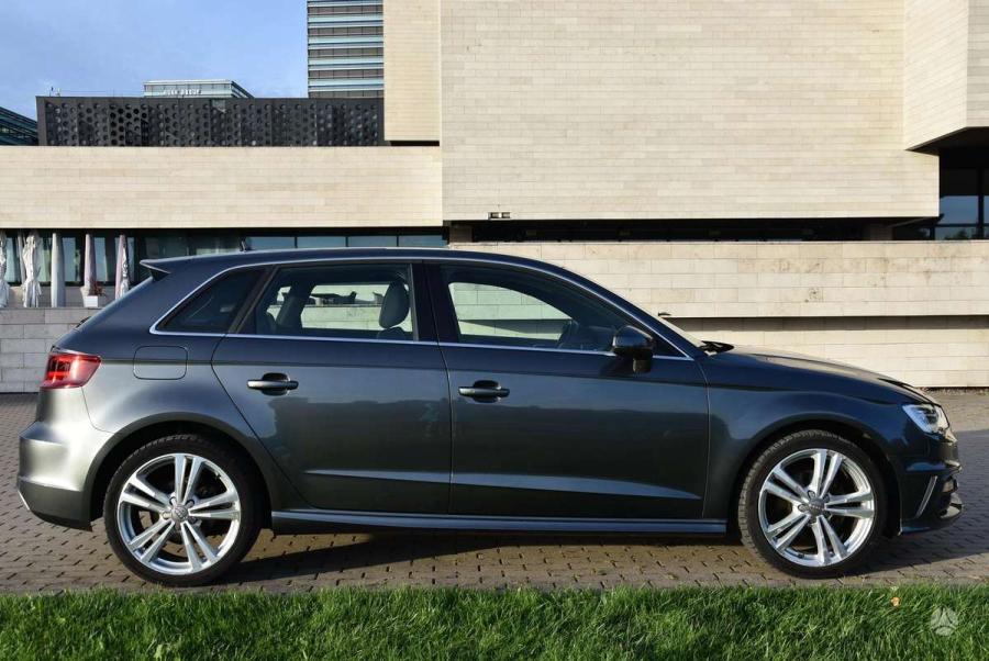 Grey Audi A3 2015 in Vilnius, with an engine capacity of 1.40 L and mileage of 229 thousand km for 8800 €, photo 7 on AUTOMOTO.COM.LV