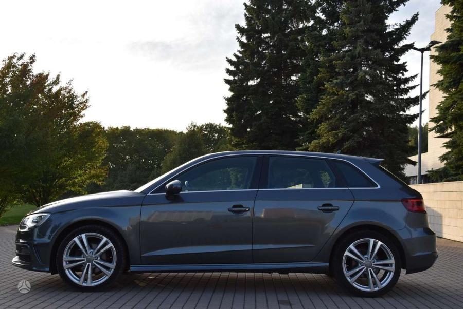 Grey Audi A3 2015 in Vilnius, with an engine capacity of 1.40 L and mileage of 229 thousand km for 8800 €, photo 9 on AUTOMOTO.COM.LV