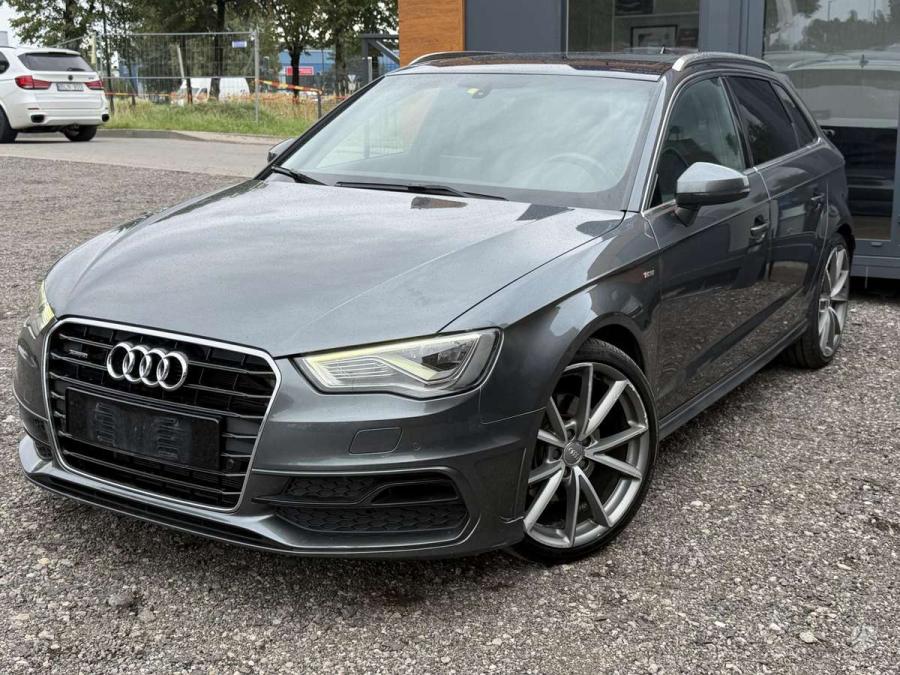 Grey Audi A3 2015 in Kaunas, with an engine capacity of 2.00 L and mileage of 329 thousand km for 8750 €, photo 3 on AUTOMOTO.COM.LV
