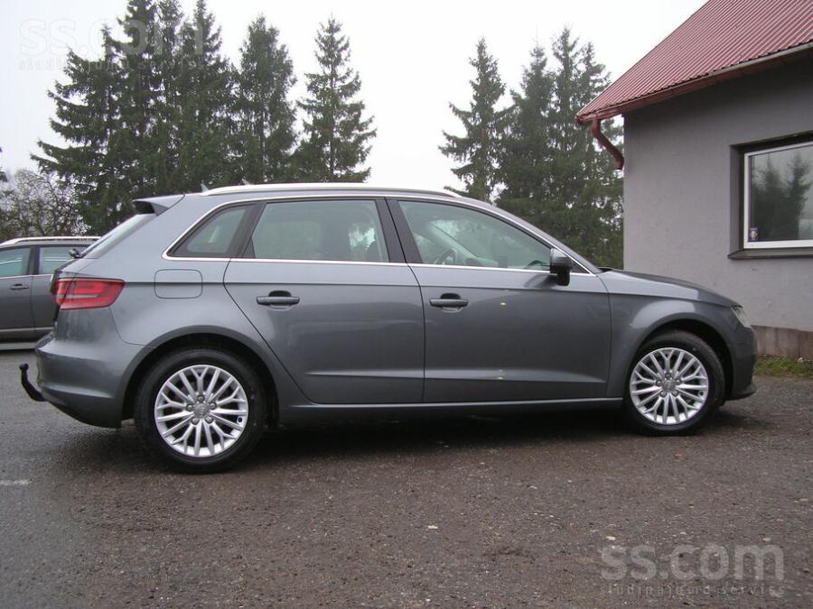 Grey Audi A3 2016 in Riga, with an engine capacity of 1.60 L and mileage of 0 thousand km for 11450 €, photo 3 on AUTOMOTO.COM.LV