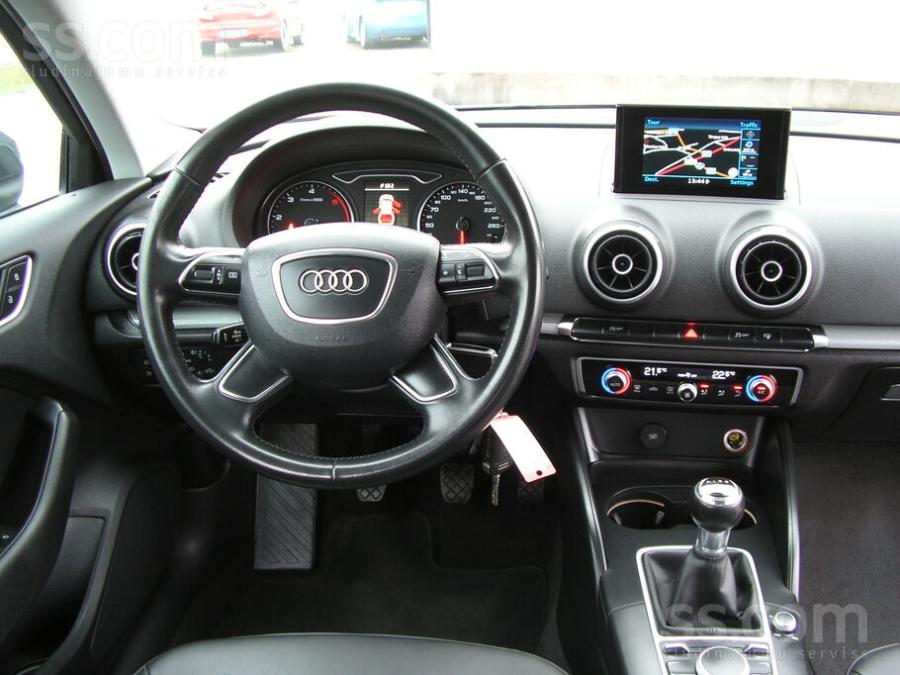 Grey Audi A3 2016 in Riga, with an engine capacity of 1.60 L and mileage of 0 thousand km for 11450 €, photo 14 on AUTOMOTO.COM.LV