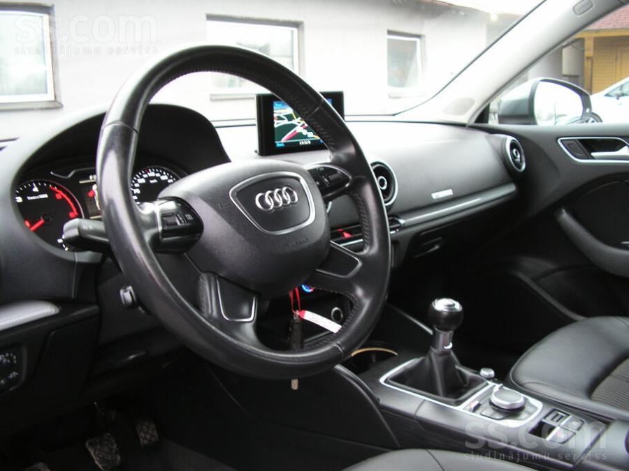 Grey Audi A3 2016 in Riga, with an engine capacity of 1.60 L and mileage of 0 thousand km for 11450 €, photo 16 on AUTOMOTO.COM.LV