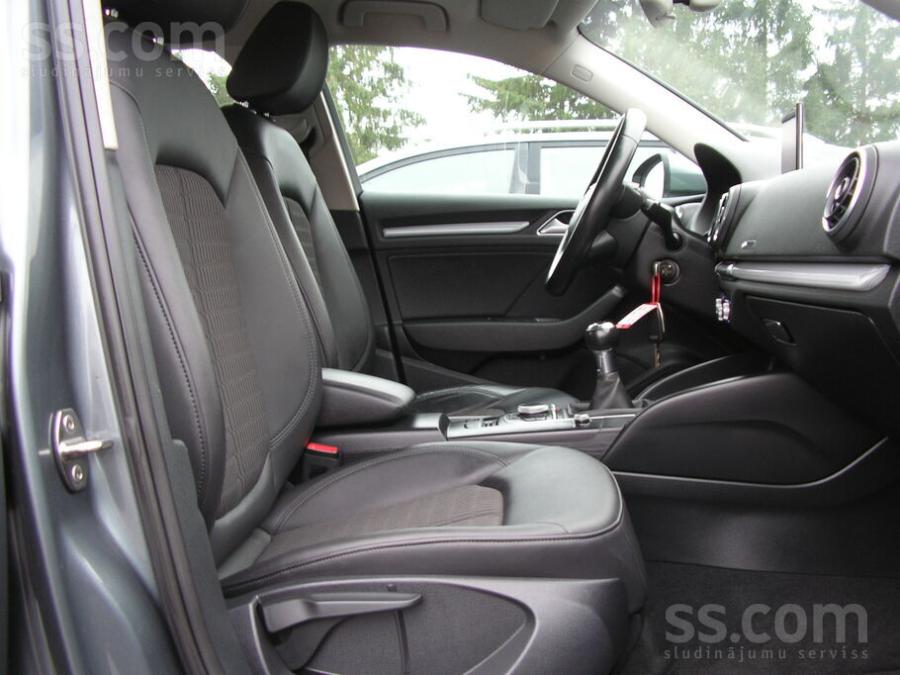 Grey Audi A3 2016 in Riga, with an engine capacity of 1.60 L and mileage of 0 thousand km for 11450 €, photo 22 on AUTOMOTO.COM.LV